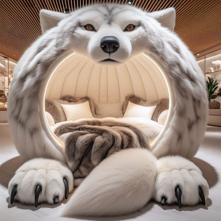 The Giant Wolf Lounging Pod: An Epitome of Unique Comfort and Artistic ...