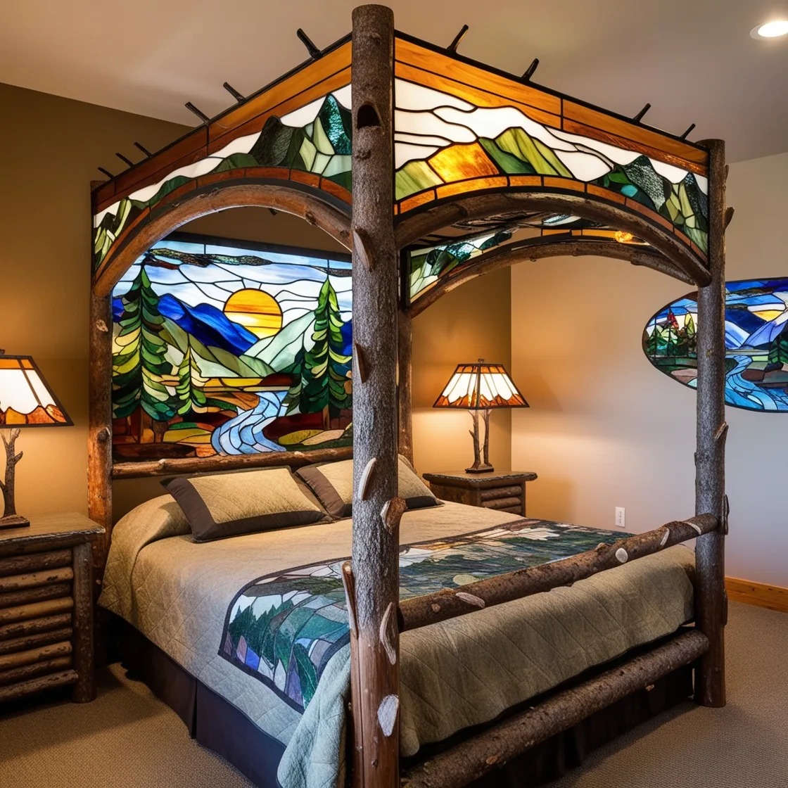 Stained Glass Bed Frames: A Fusion of Elegance and Whimsy