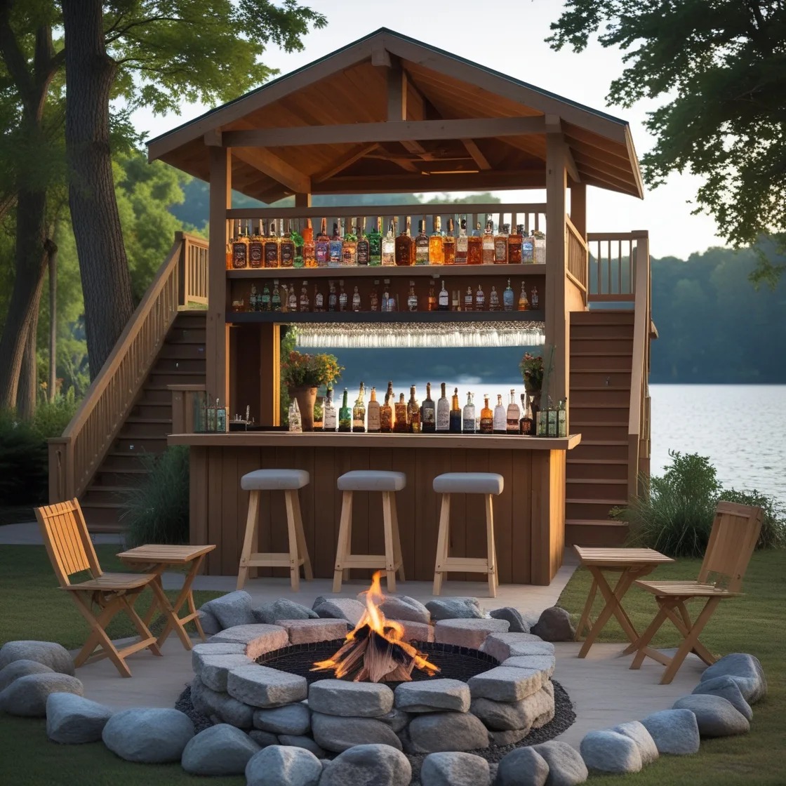 Wooden Backyard Bars: A Perfect Blend of Nature, Craftsmanship, and ...