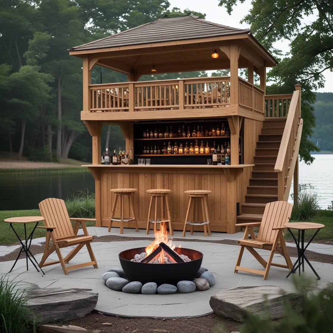 Wooden Backyard Bars: A Perfect Blend of Nature, Craftsmanship, and ...