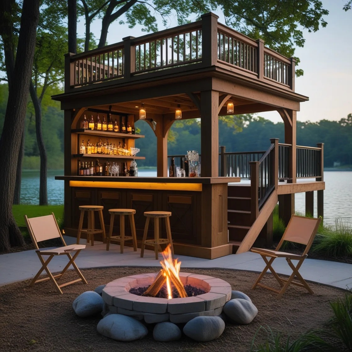 Wooden Backyard Bars: A Perfect Blend of Nature, Craftsmanship, and ...