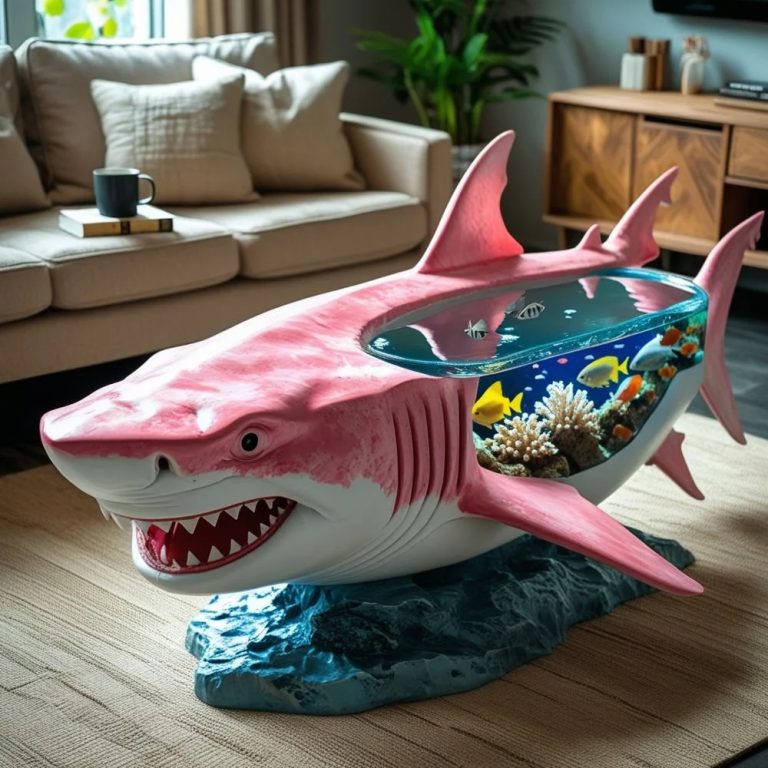 Aquarium Shark Coffee Table: The Wildest Centerpiece Your Living Room ...